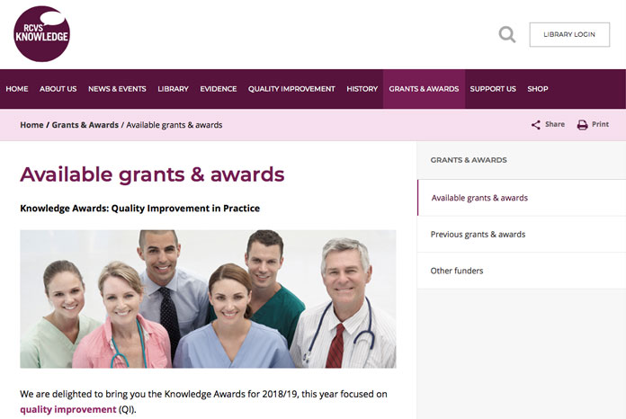 New RCVS Knowledge Awards for Quality Improvement - VetSurgeon News ...